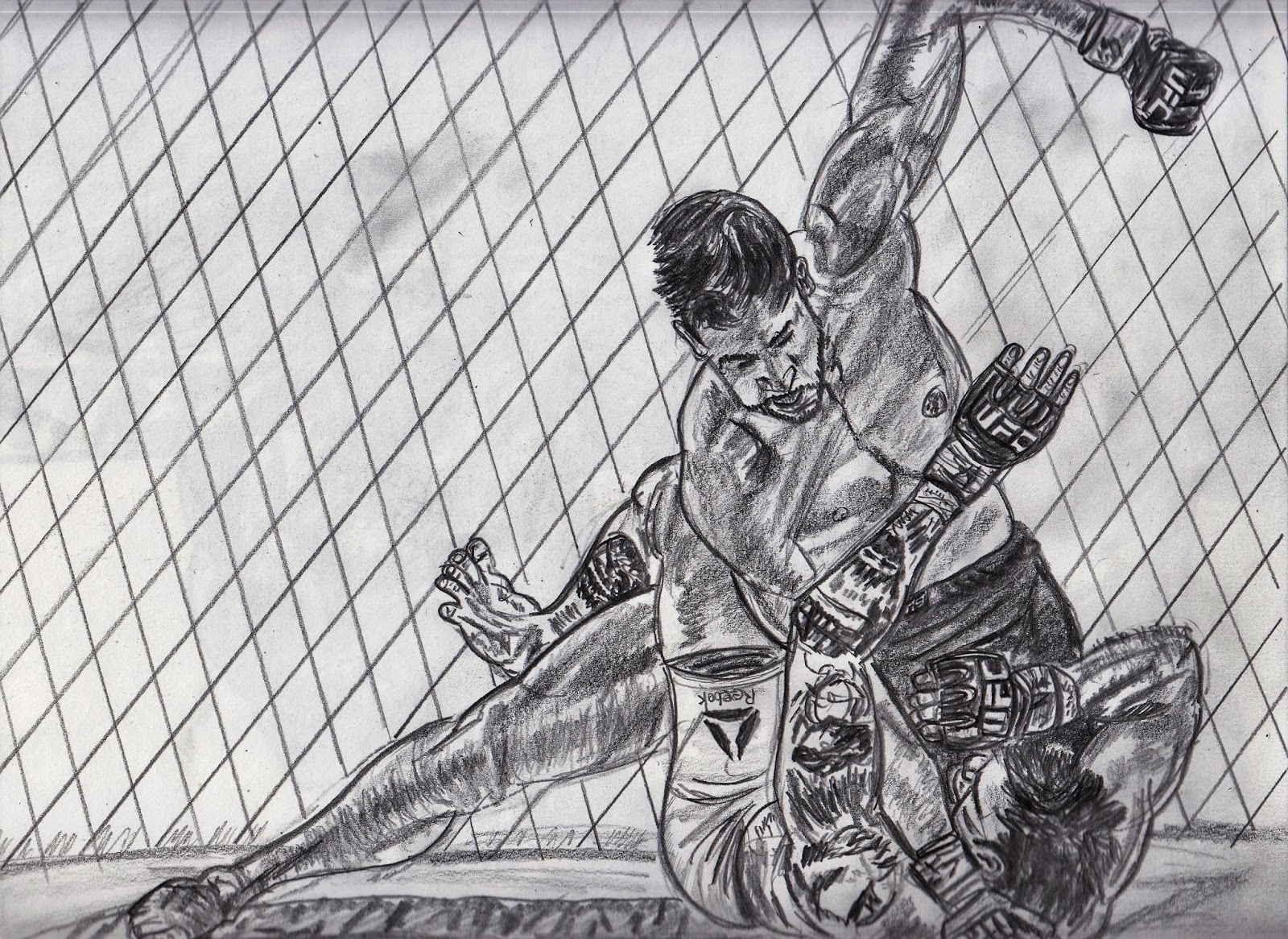 MMA Cartoon: Yair Rodriguez pencil