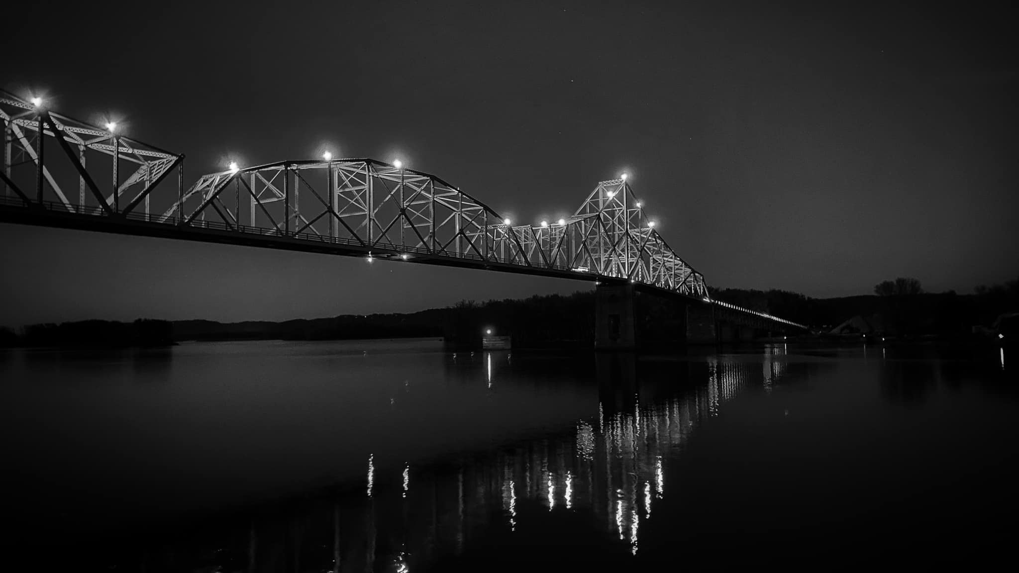 Industrial History: 1931 WI-82 Black Hawk Bridge over Mississippi River ...