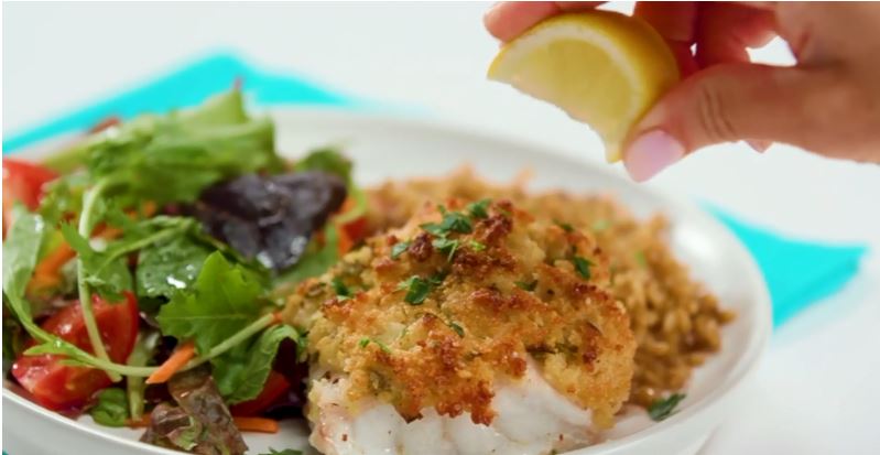 Parmesan crusted Baked Fish Recipe