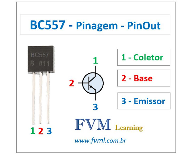 Datasheet - Pinagem - Transistor Bipolar PNP BC557 - Características e ...