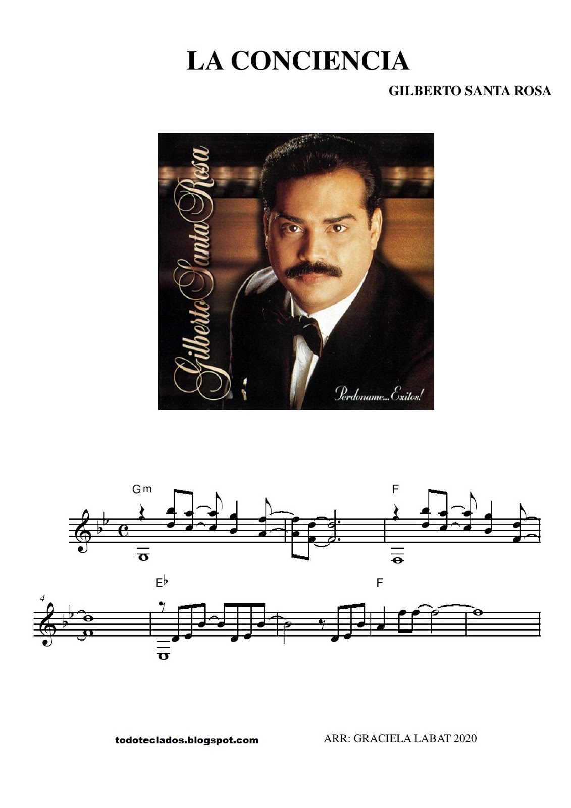 Todo Teclados La Conciencia Gilberto Santa Rosa