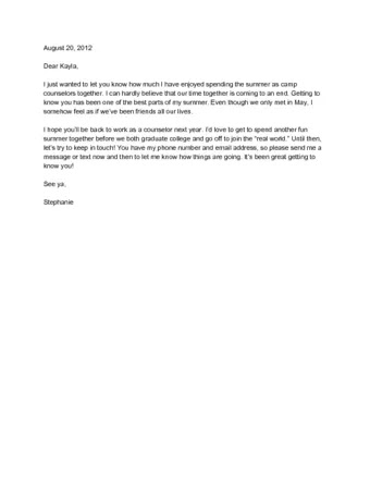 Saddest Goodbye Letter ~ Thankyou Letter