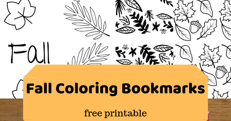 (Free) Printable Fall Coloring Bookmarks |Keeping it Real