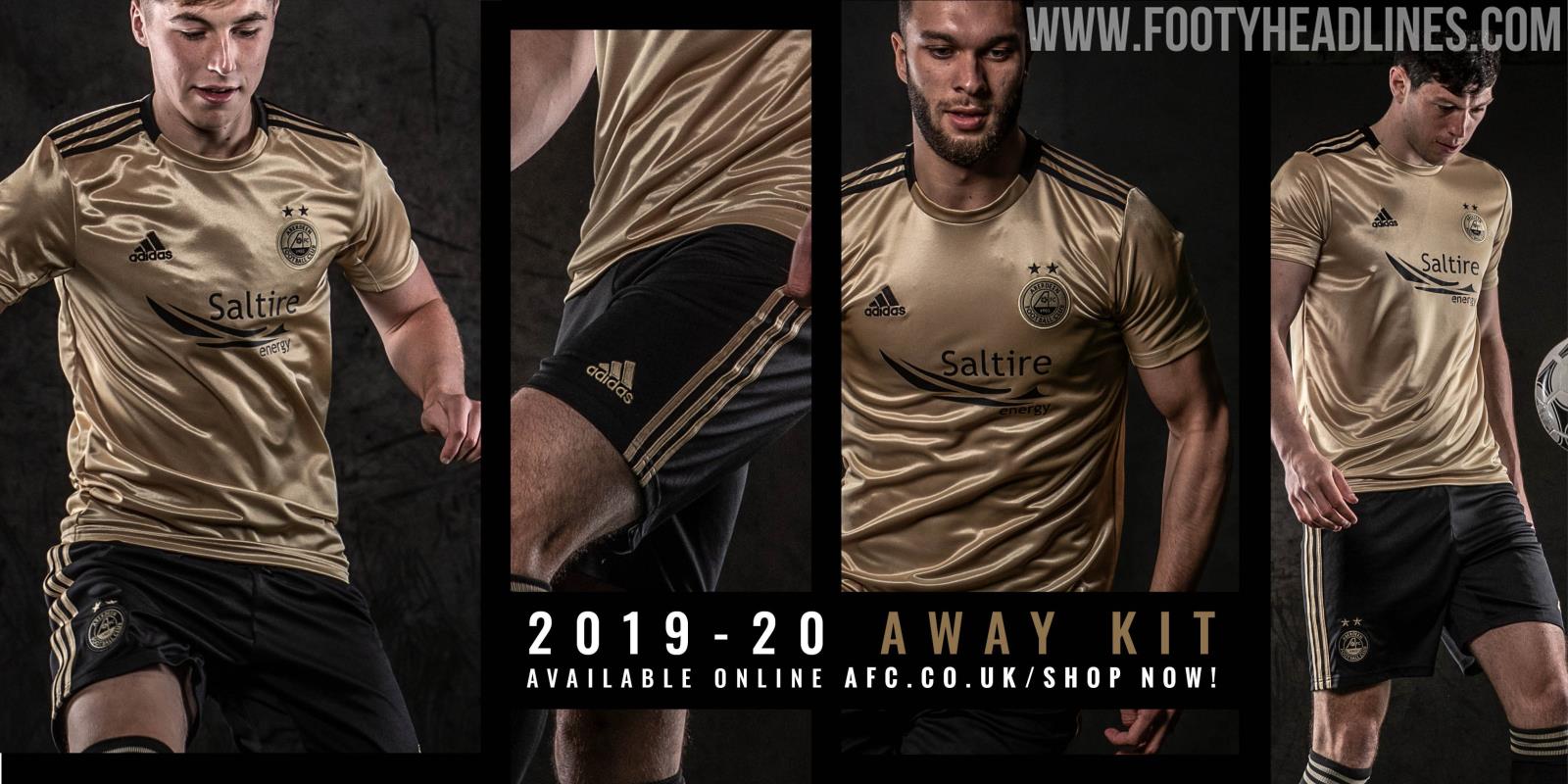 Gold Aberdeen 19-20 Away Kit Released - Footy Headlines