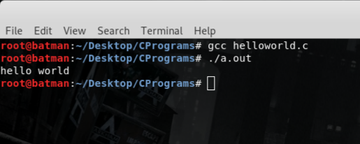 Hello world Program in C - CodeWorld19
