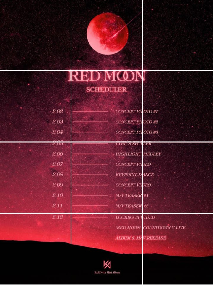Review: KARD 4th Mini Album 'RED MOON' | HiddenKard