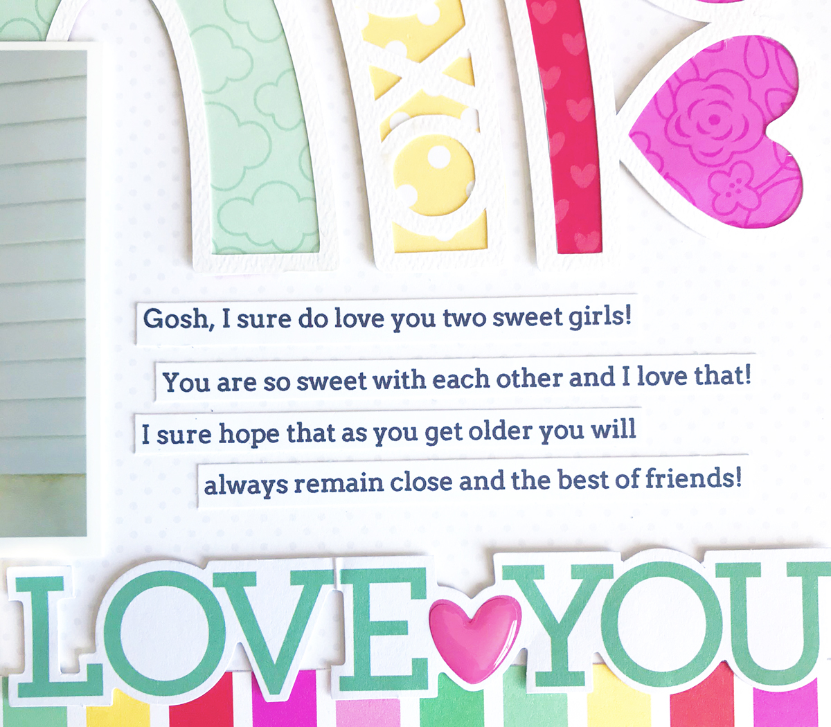 Doodlebug Design Inc Blog: LOVE NOTES "LOVE YOU "LAYOUT | with Tya