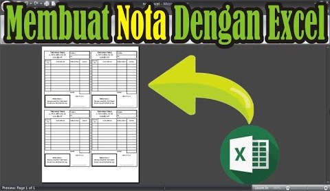 Cara Membuat Nota di Microsoft Excel - Tutorial Microsoft Office