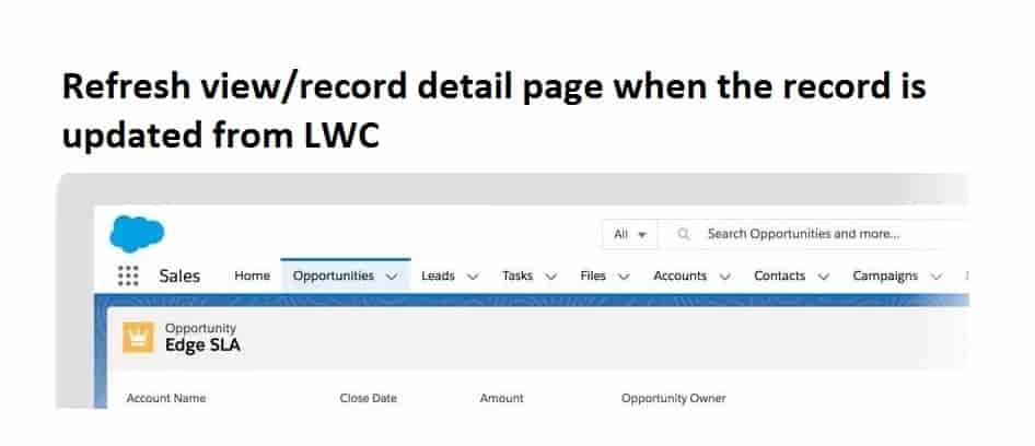 Refresh record page from Lightning web component | refreshView Refresh record page from Lightning web component | refreshView