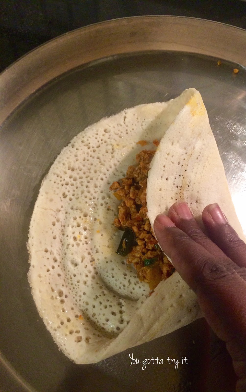 You gotta try it: Multi-millet Dosa with Chicken Kheema