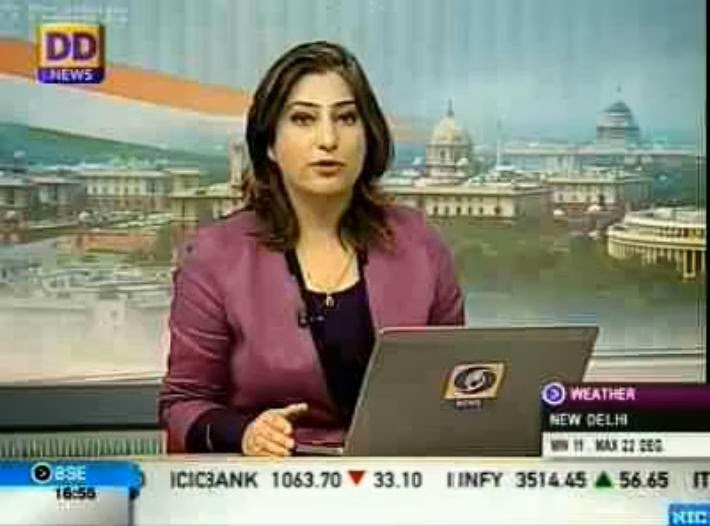 Wikipedia of Indian media: Some pics of Senior DD News anchor Sakal Bhatt