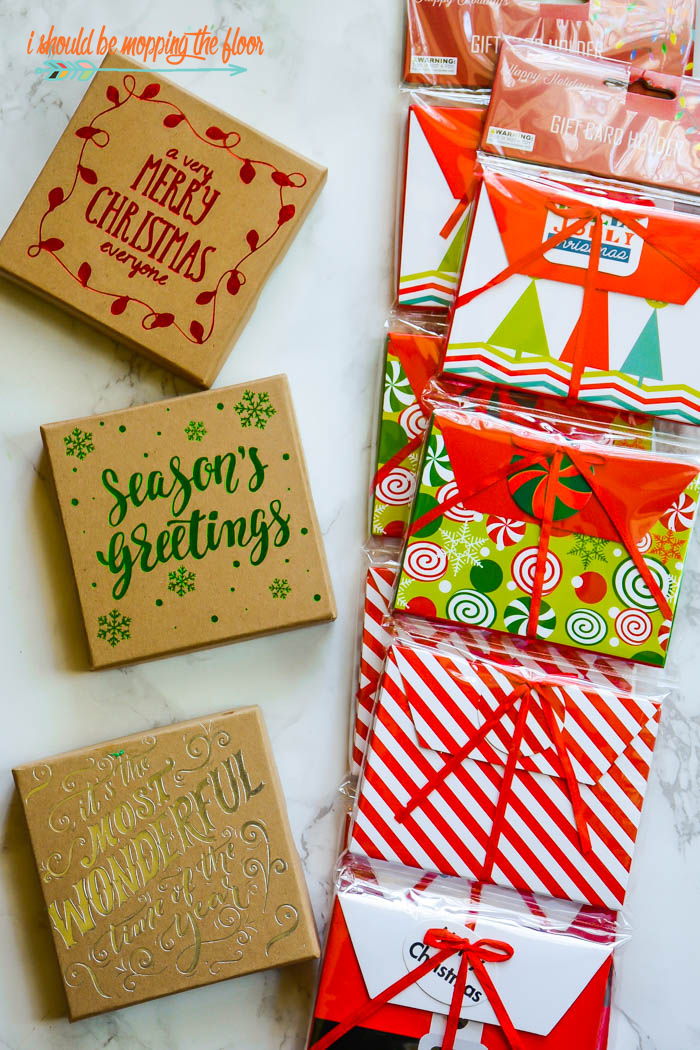 Budget-Friendly Holiday Gift Wrap Station | i should be mopping the floor