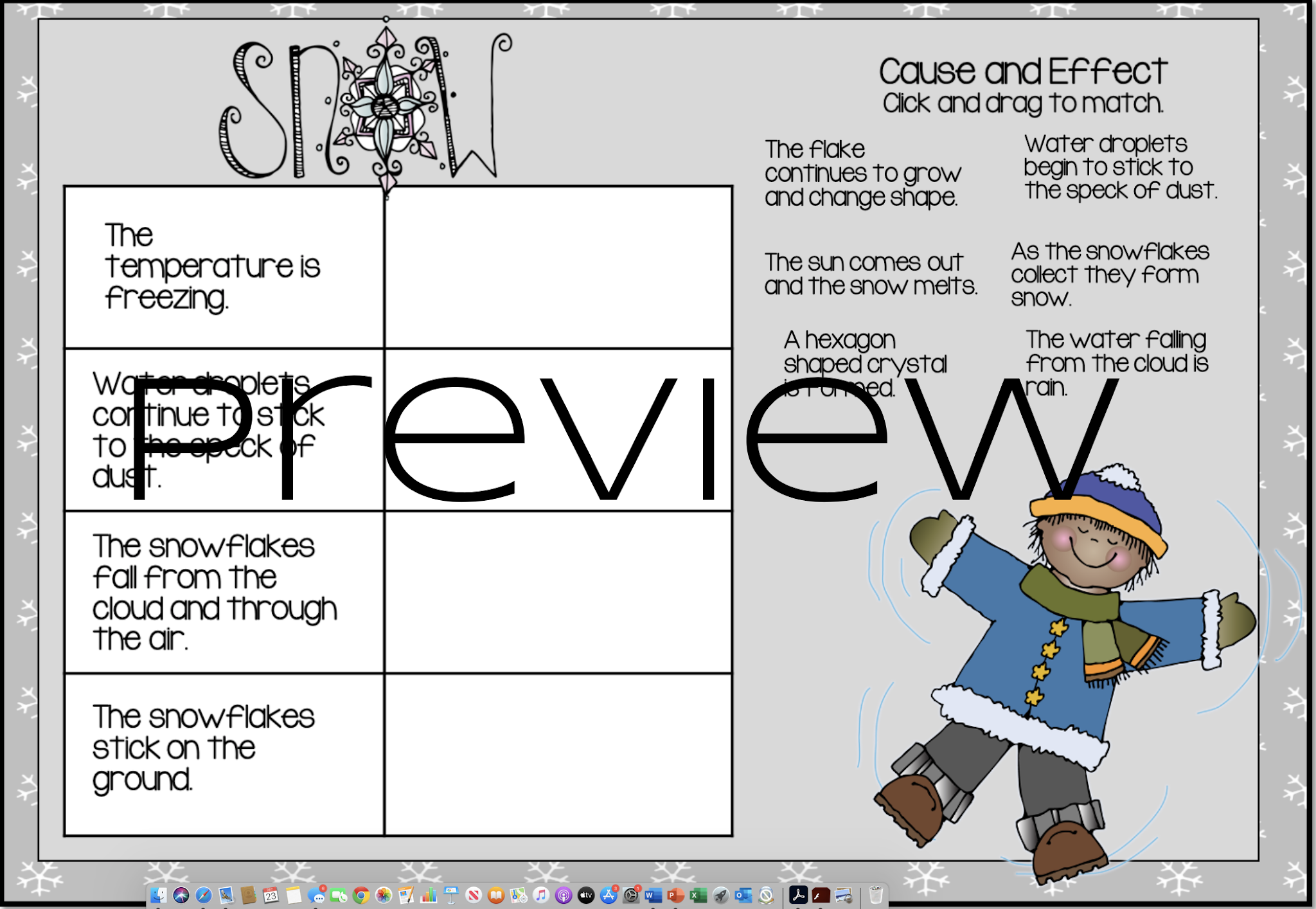 1st Grade Hip Hip Hooray!: Snowflakes...Informational Text ...Snowflake ...