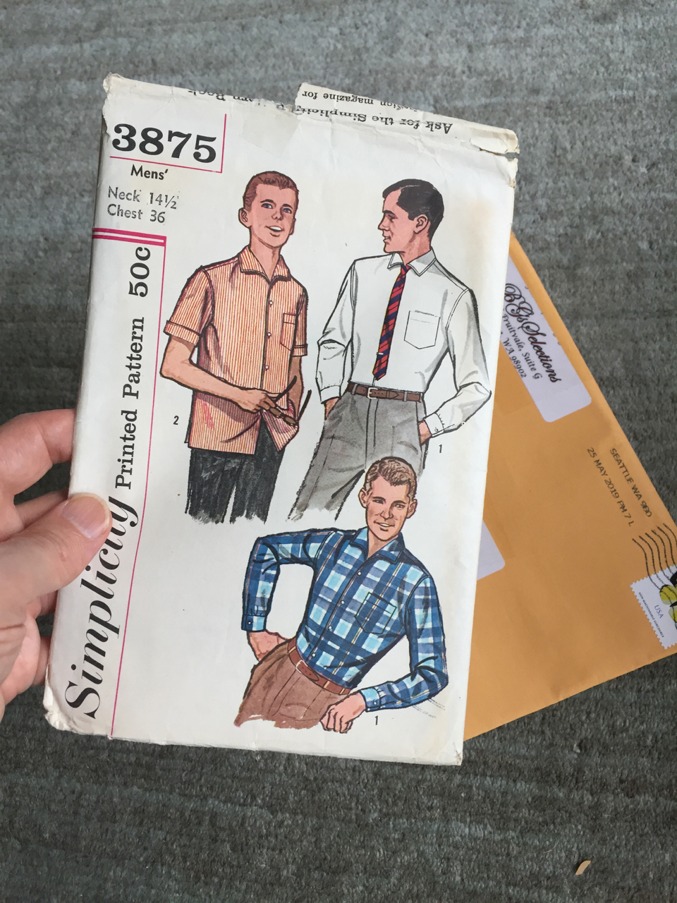male pattern boldness: Sewing the "Italian Collar" Vintage Shirt Pattern!