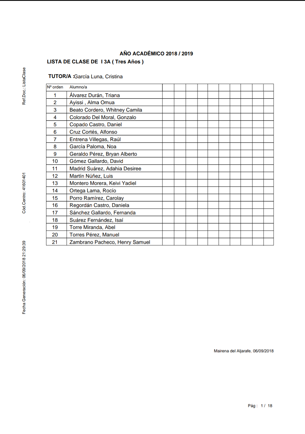 BLOG DEL CEIP LEPANTO MAIRENA: LISTAS DE CLASE INFANTIL Y PRIMARIA