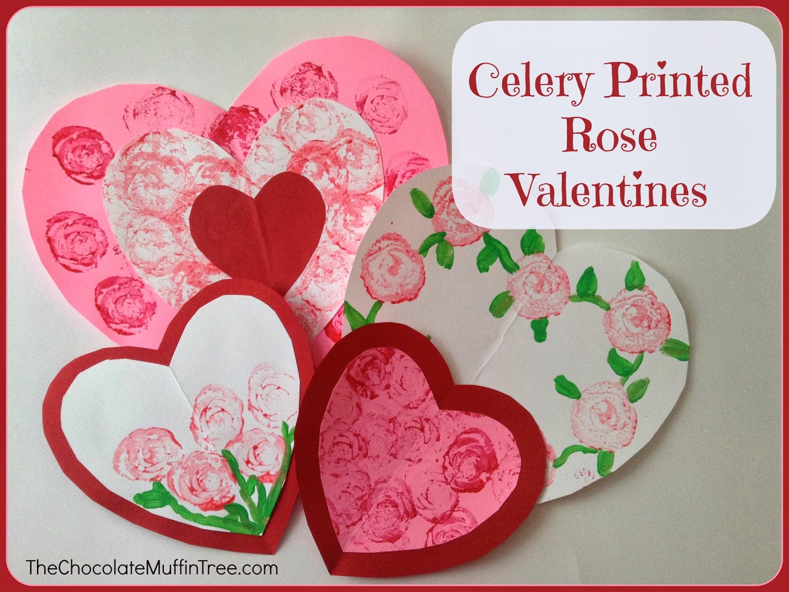 The Chocolate Muffin Tree: Celery Printed Rose Valentines