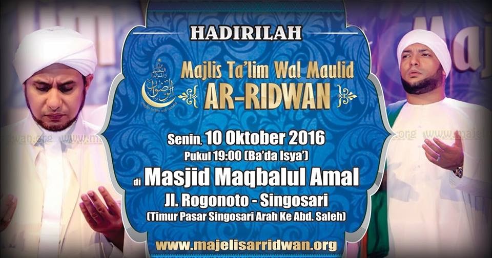 Rutinan Majelis Ar-Ridwan Malang 10 Oktober 2016