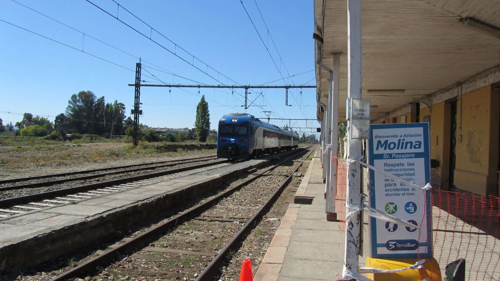 Molina, Chile: La vieja estación de Molina