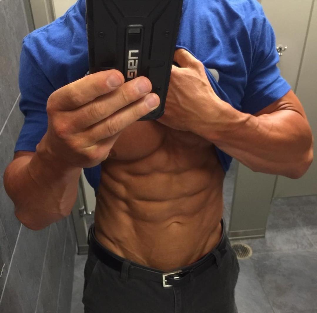 Man Abs Selfie