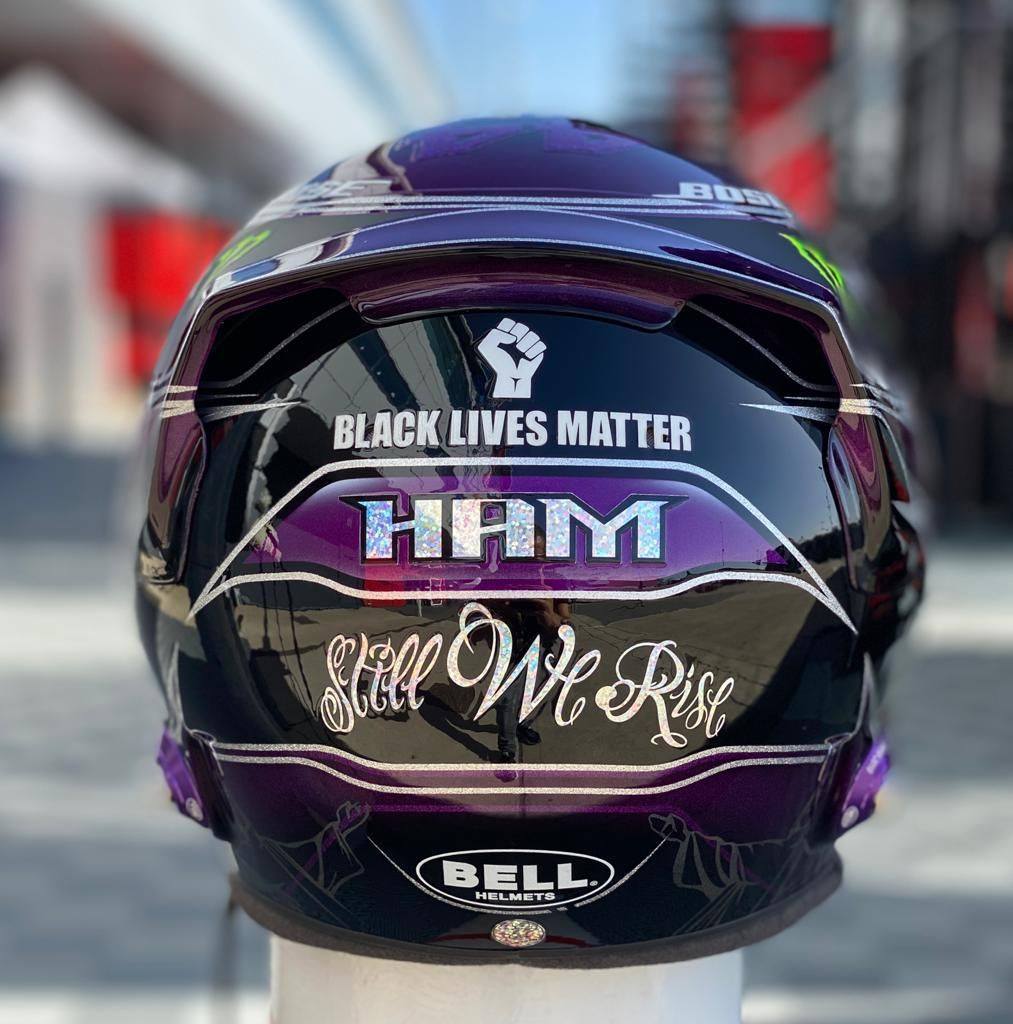 Racing Helmets Garage: Bell HP77 L.Hamilton Silverstone 2020