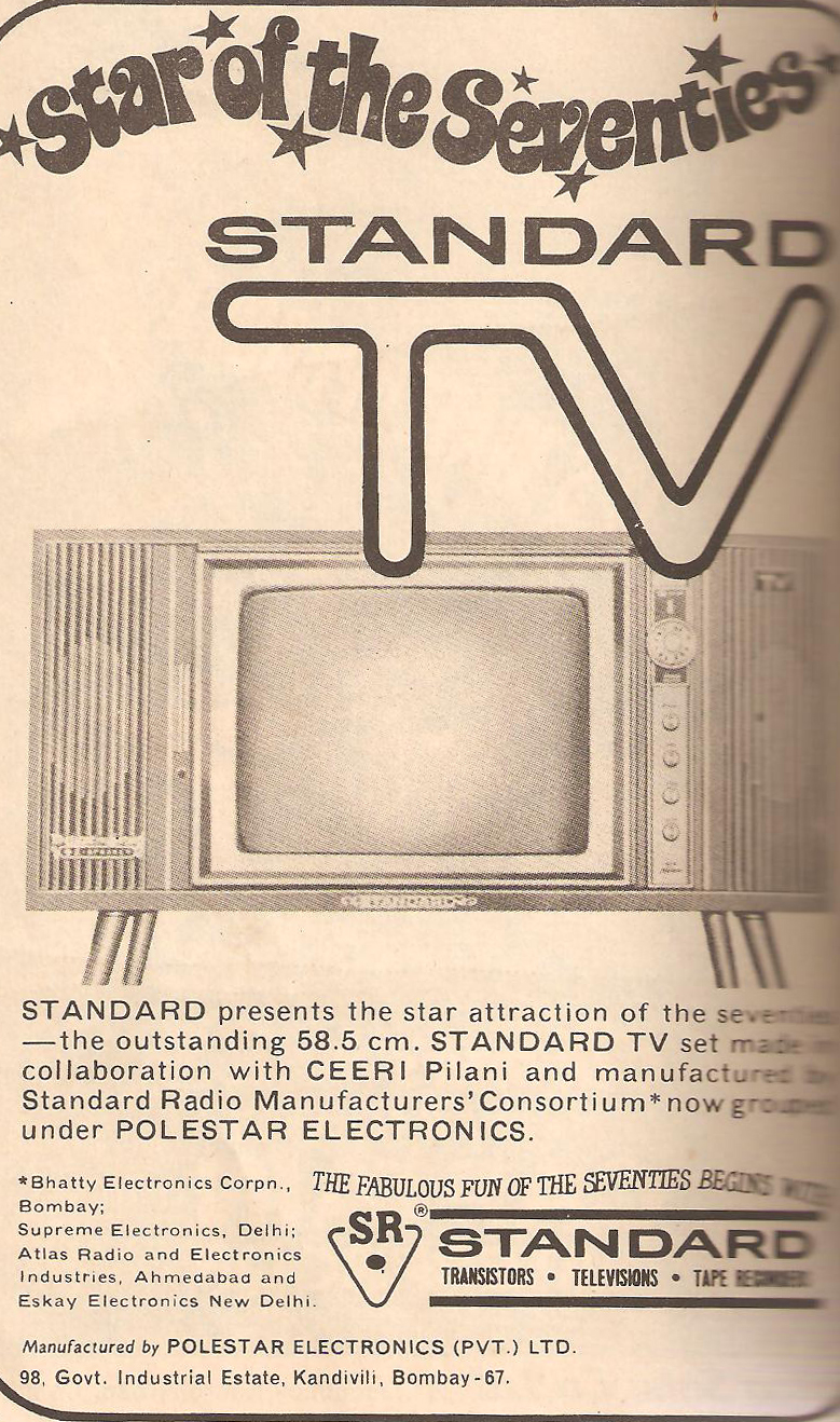 STANDARD TV The Newspaper Ad - Classic Indian Advertisements