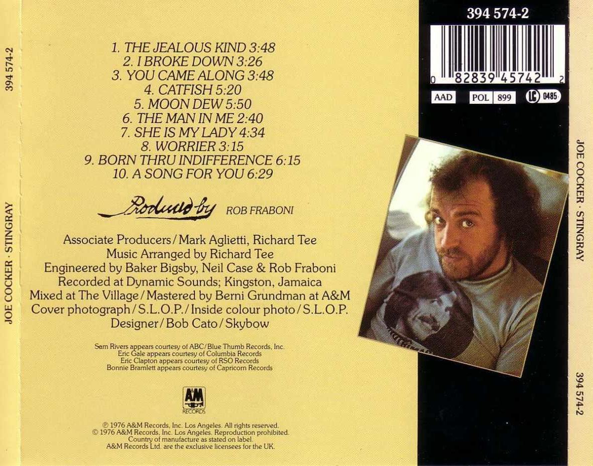 Classic Rock Covers Database: Joe Cocker - Stingray (1976)
