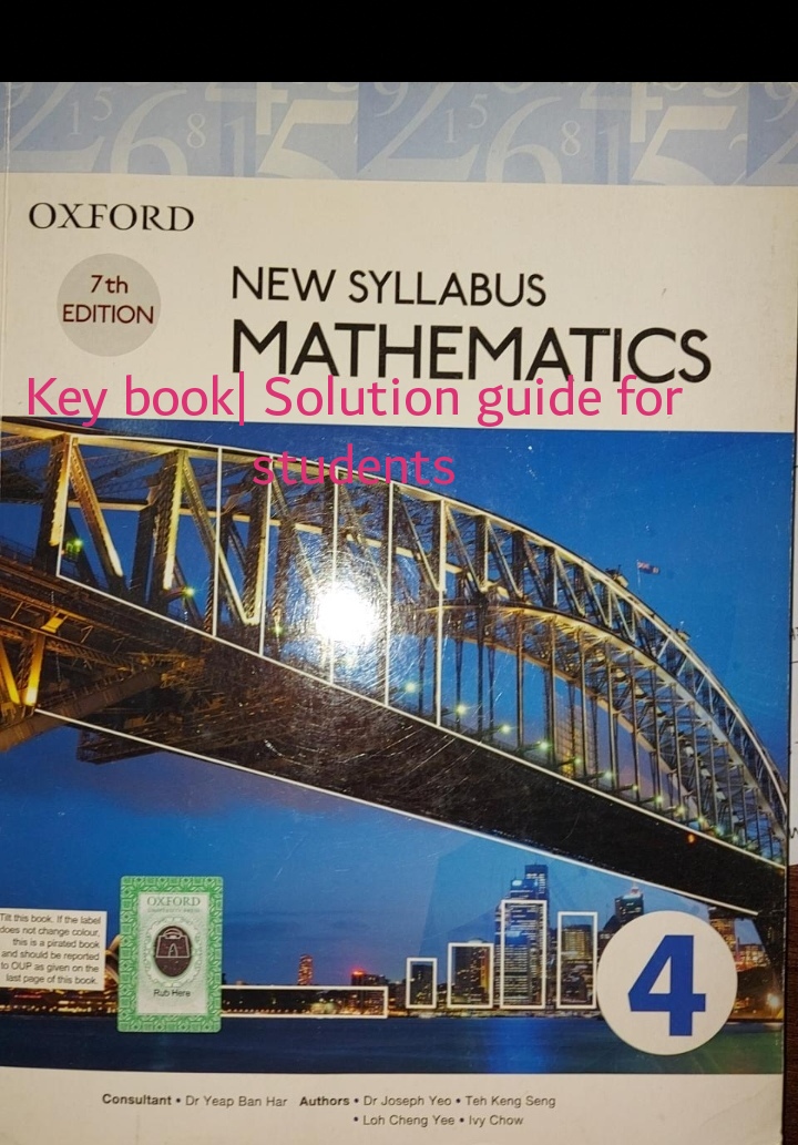 OXFORD MATHEMATICS D 4 KEYBOOK DOWNLOAD| Solution guide-fusion stories ...
