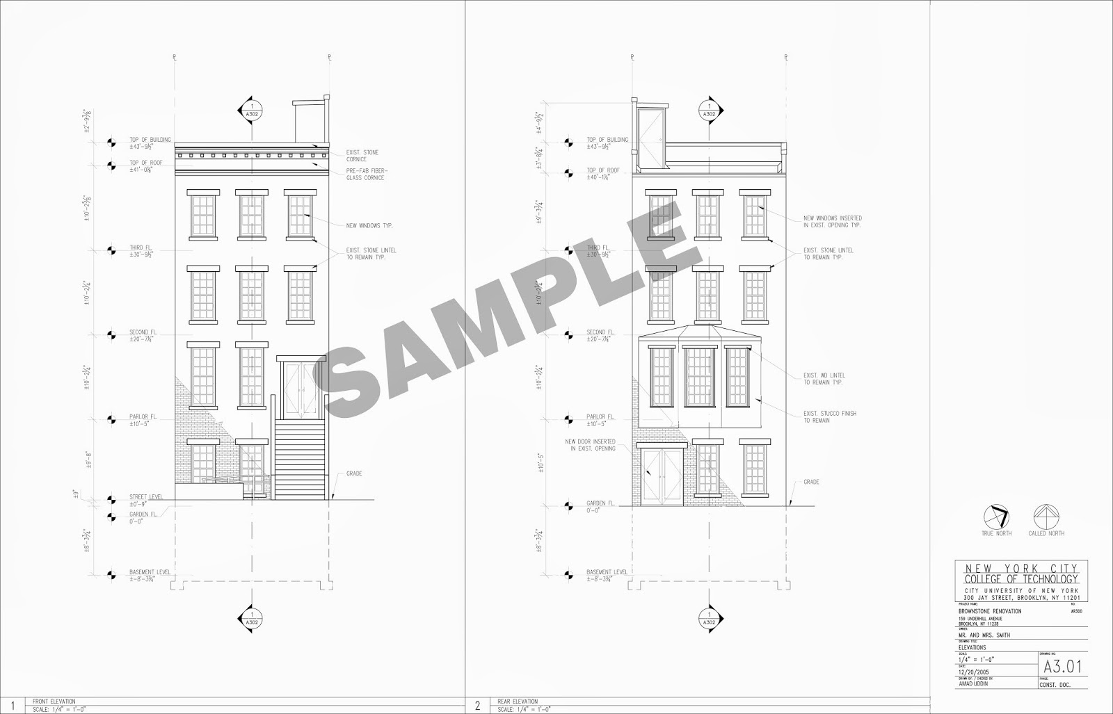 Samples: Brownstone Construction Documents