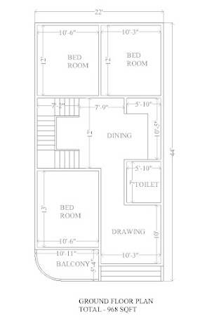 22 X 44 HOUSE DESIGN