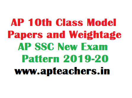 10th Class Model Papers and Weightage AP SSC New Exam Pattern 2019-20 ...