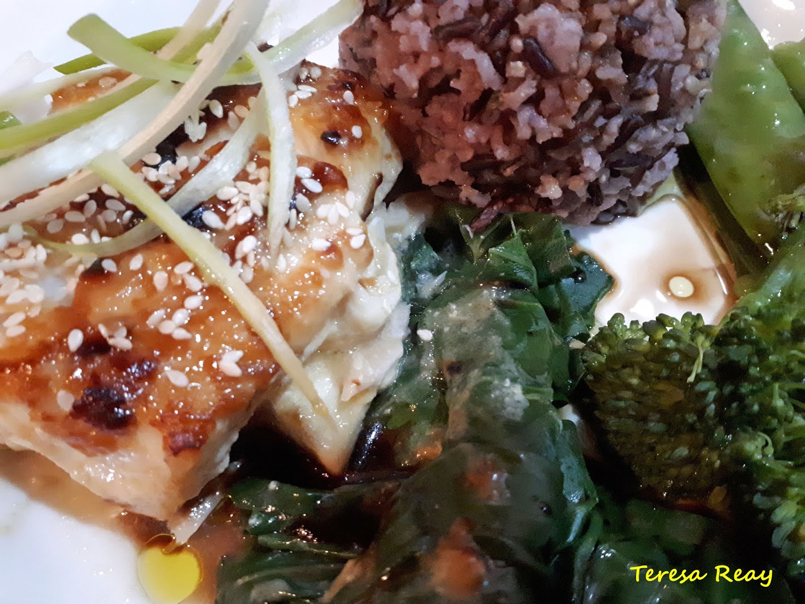 MISO FISH WITH SPRING ONIONS AND SESAME SEEDS