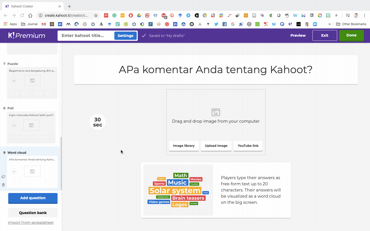 Cara Impor Dokumen dengan Format PDF, PPT, PPTX, dan KEY ke Kahoot!