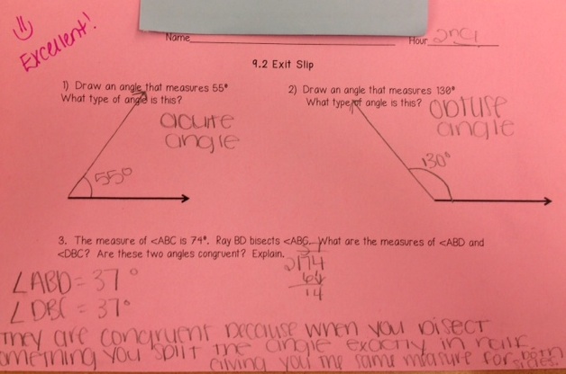 Middle School Math Rules!: Entrance/Exit Slips