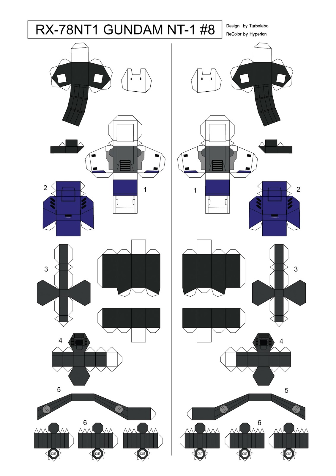 cara membuat papercraft gundam 3d