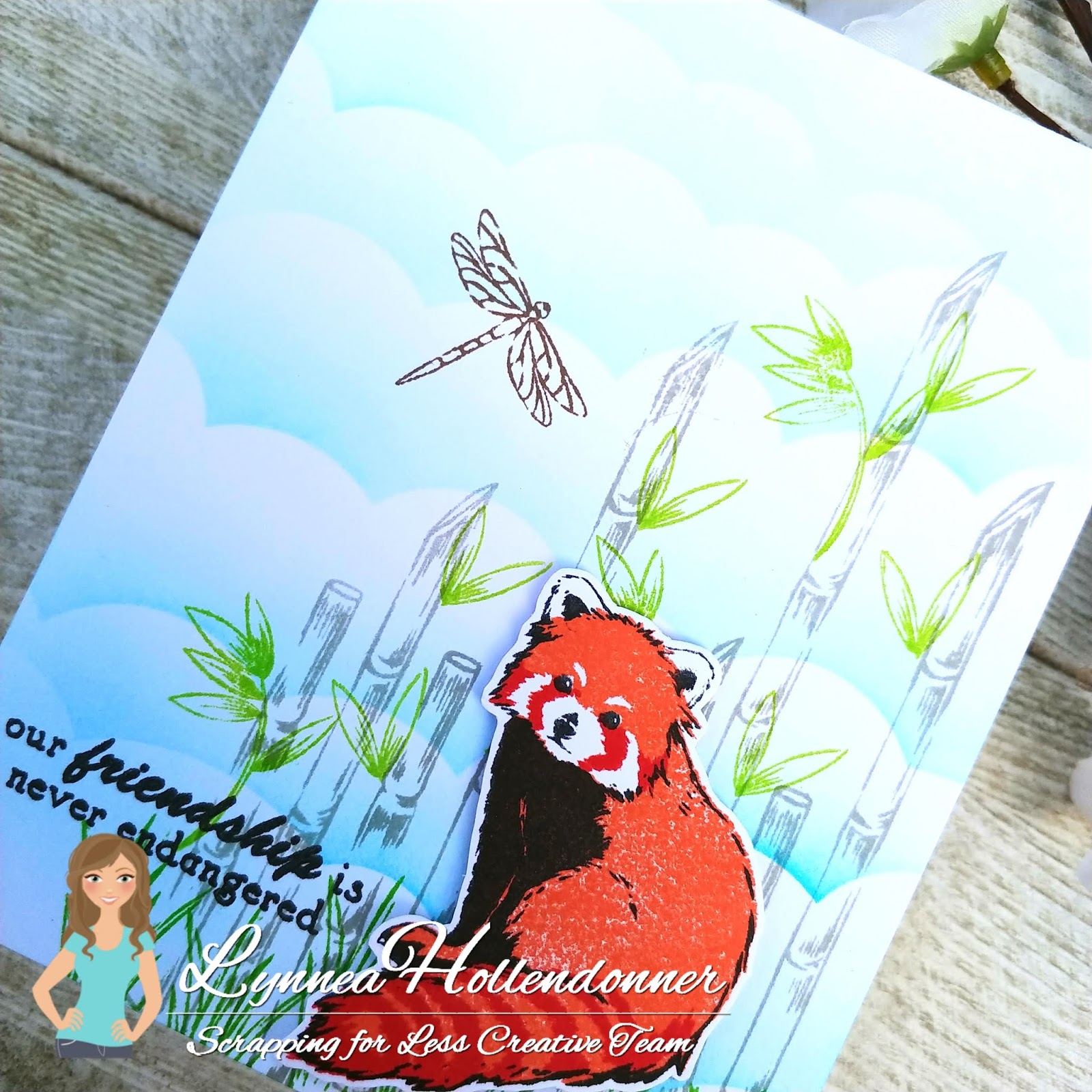 Lynnea Hollendonner: Hero Arts Color Layering Red Panda