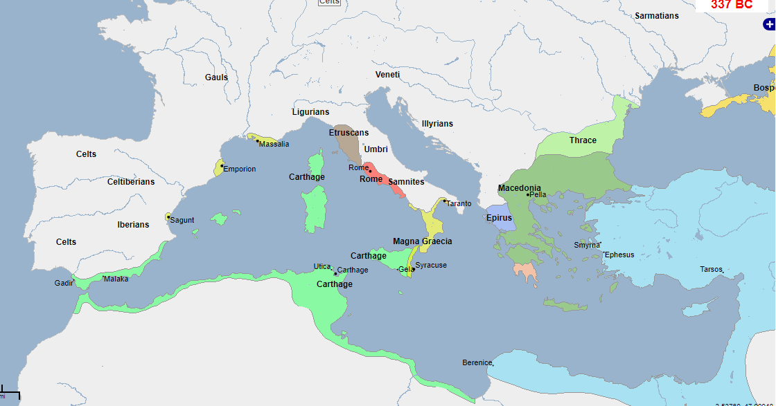 De geschiedenis van het Romeinse Rijk