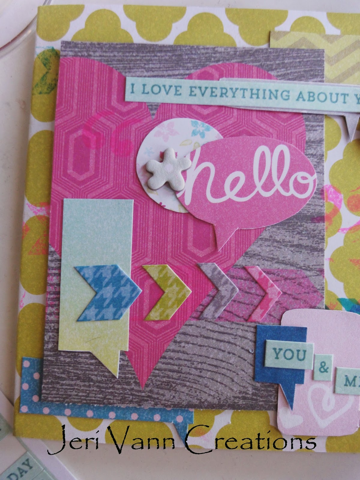 FotoBella: Happy Hello Card Tutorial