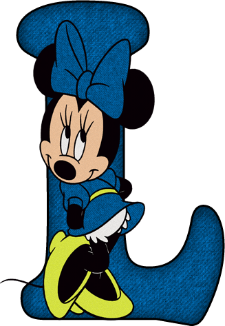Abecedario de Minnie en Azul. Minnie in Blue Alphabet. - Oh my Alfabetos!