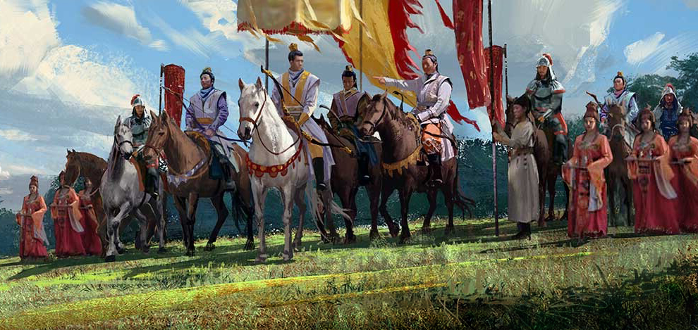 Tang Founding Generals by KOEI (in Late Tang Armor) 【三国志14】KOEI 唐开国元勋画