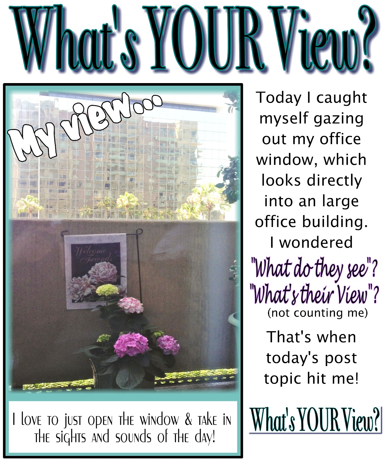 Designs by Rhonda: What's your View?