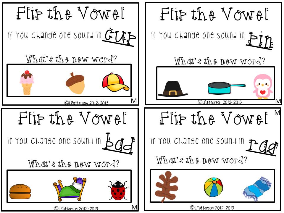 Classroom Freebies Too: Medial Sounds Task Cards