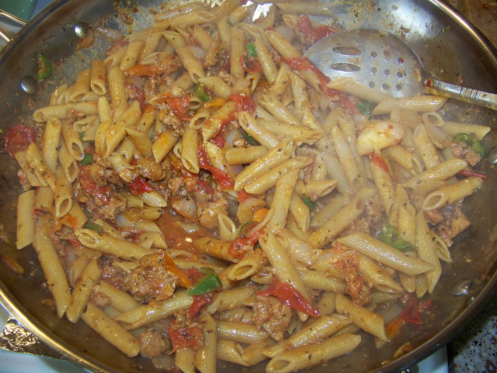 Kitchen Simmer: Spicy Tomato Sausage Pasta