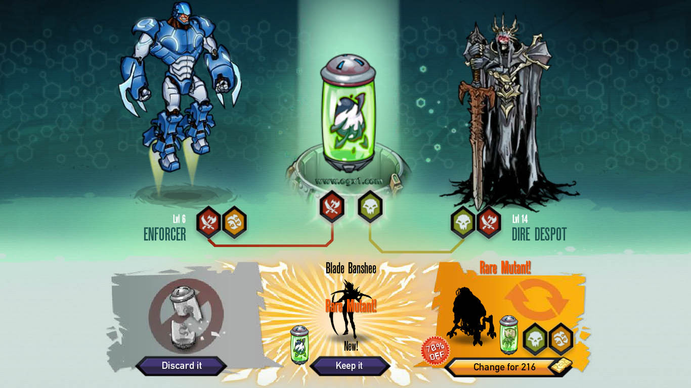 Blade Banshee - Mutants: Genetic Gladiators Cross Breed