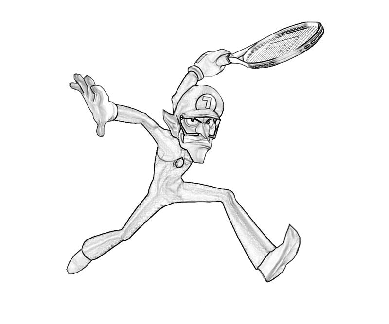 Waluigi Coloring Pages Play Mario Supertweet Wario Popular Super ...