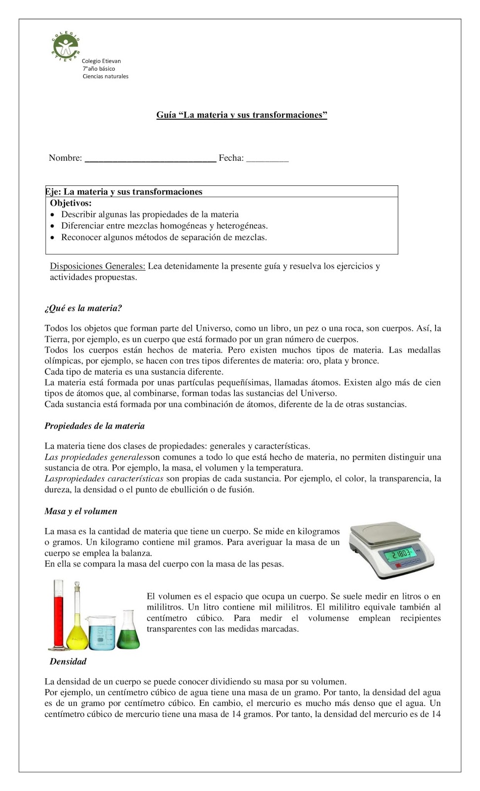 Ciencias Naturales 7° año