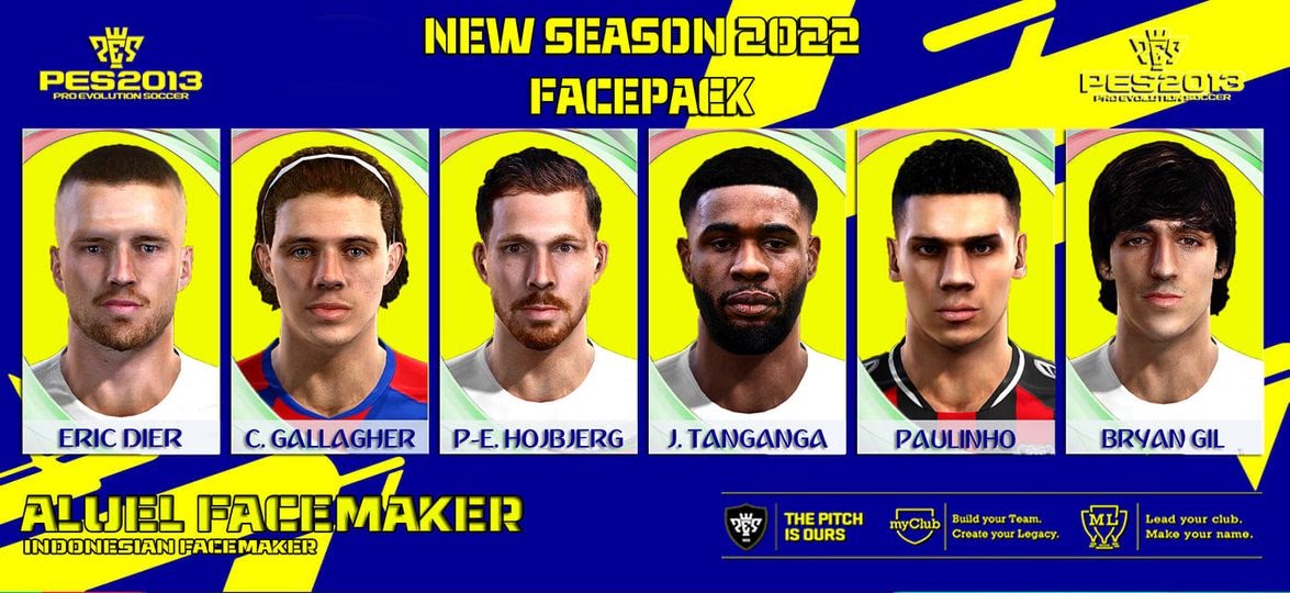 PES 2013 New Premier League Facepack Season 2022 pes-2013-new-premier-league-facepack-season-2022