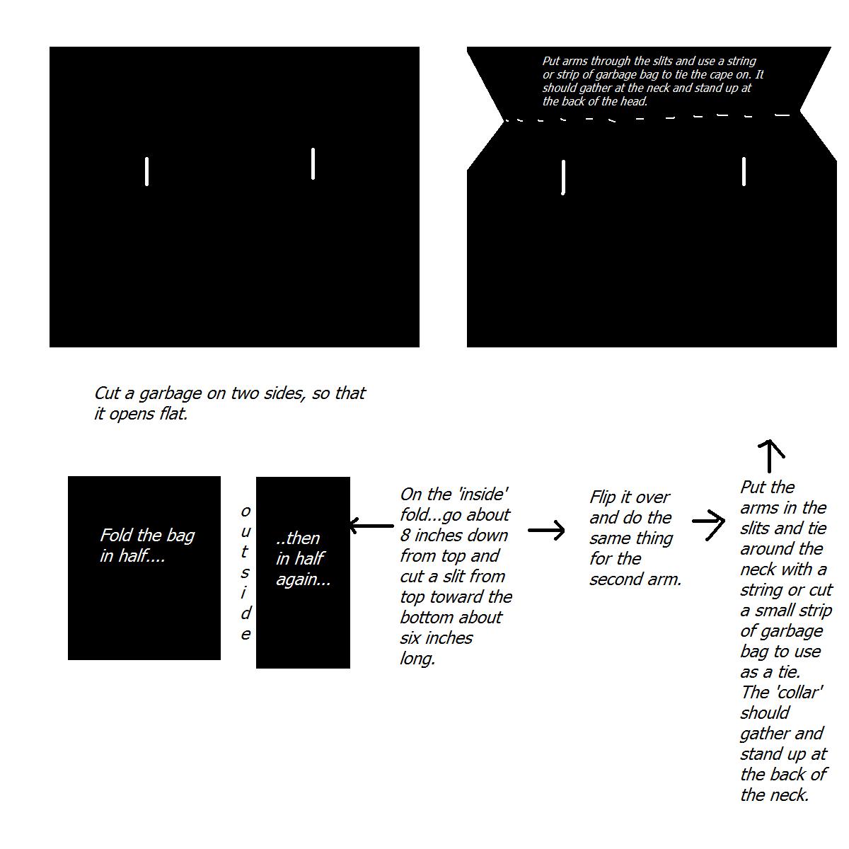 CMZ Art: DIY Garbage Bag Witch Costume