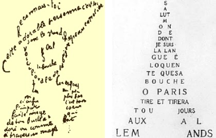 6 grado Escuela Nº5 D.E 17: Les CALLIGRAMMES du poète Guillaume Apollinaire