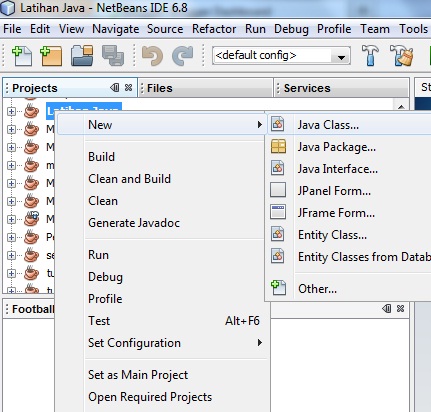 Java dan Android: Membuat Class Baru Pada Netbeans