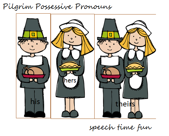 Pilgrim Possessive Pronouns FREEBIE! - Speech Time Fun: Speech and ...